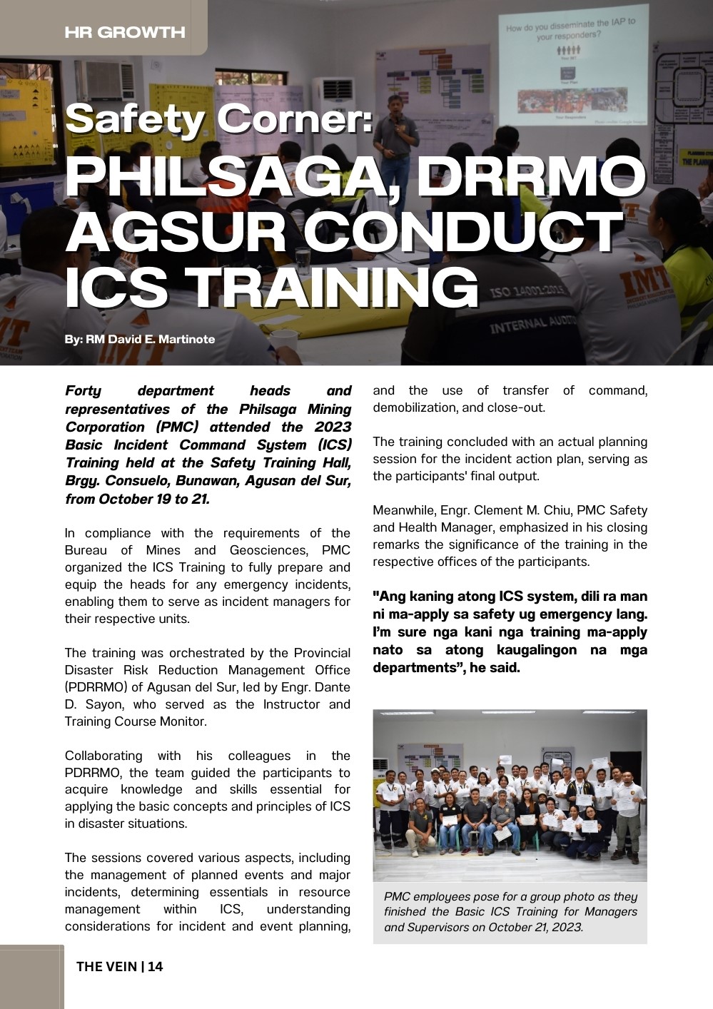 The Vein | Philsaga Mining Corporation