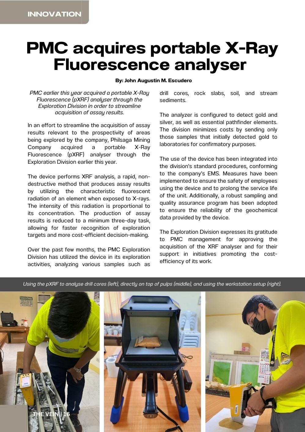 The Vein | Philsaga Mining Corporation